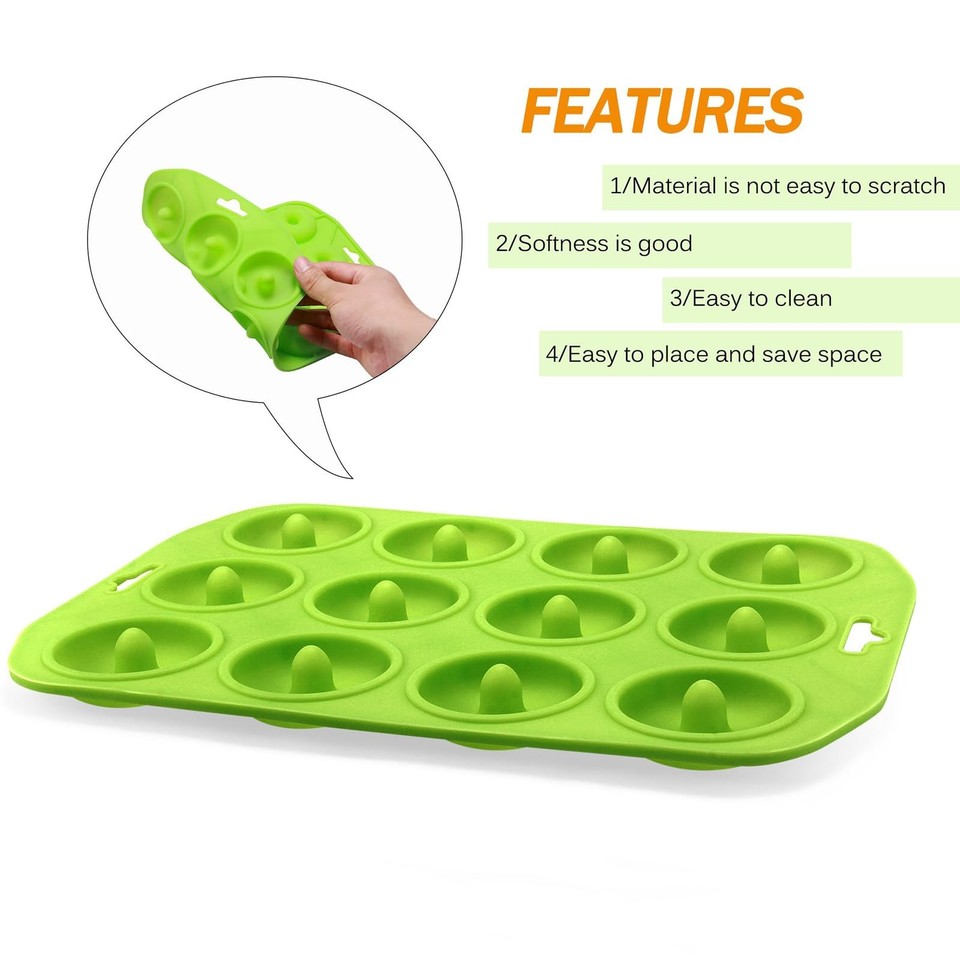 Silicone Donut Pan, Bite Size Silicone Donut Pans for baking, Mini ...