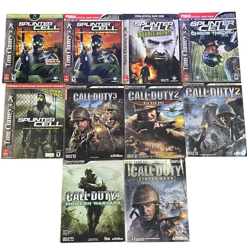 LOT 10 Prima Bradygames Game Strategy Guides Splinter Cell Call Of Duty ...