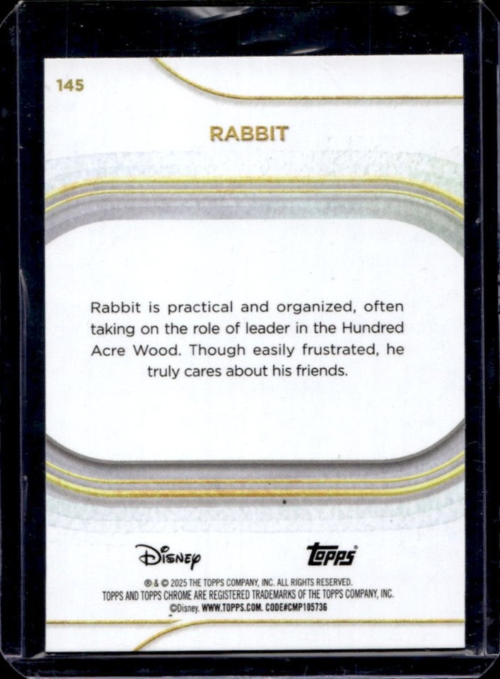 2025 Topps Chrome Disney Rabbit Yellow Mini Diamonds Refractor #145 | eBay