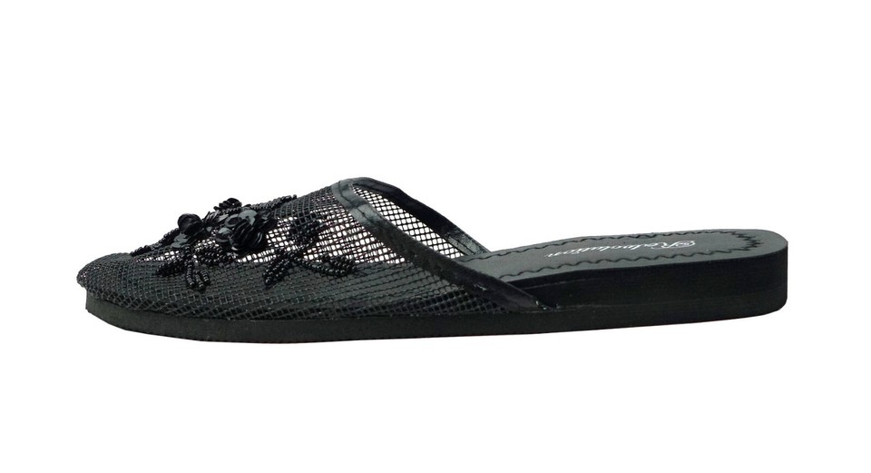 WHOLESALE LOT 24/48 Pairs Chinese Mesh Floral Beaded Sequins Slippers ...