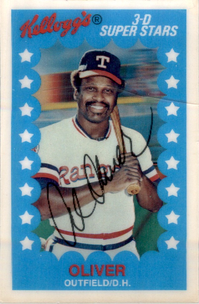 1982 Kellogg's 3D Super Stars Baseball Al Oliver Texas Rangers #61 | eBay