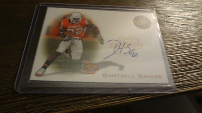 2008 PRESS PASS # PPS-DS DANTRELL SAVAGE AUTOGRAPHED FOOTBALL CAD | eBay