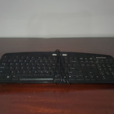 eMachines PS/2 Black Slim Thin Keyboard 104 Keys Part Numbers: KB-0705 ...