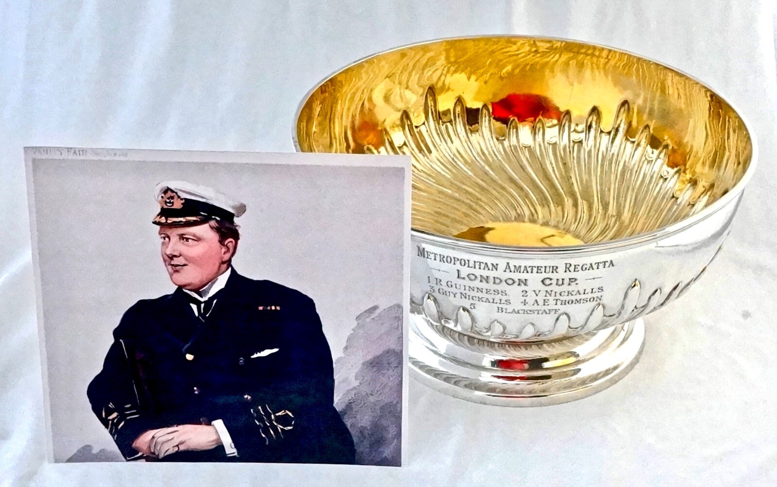 Rare Silver Rowing Trophy. Metropolitan Regatta London Cup 1895, Rupert ...