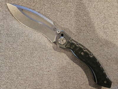 MAXACE VORTEX FRAMELOCK, CARBON FIBER & TITANIUM HANDLE, BOHLER M390 ...