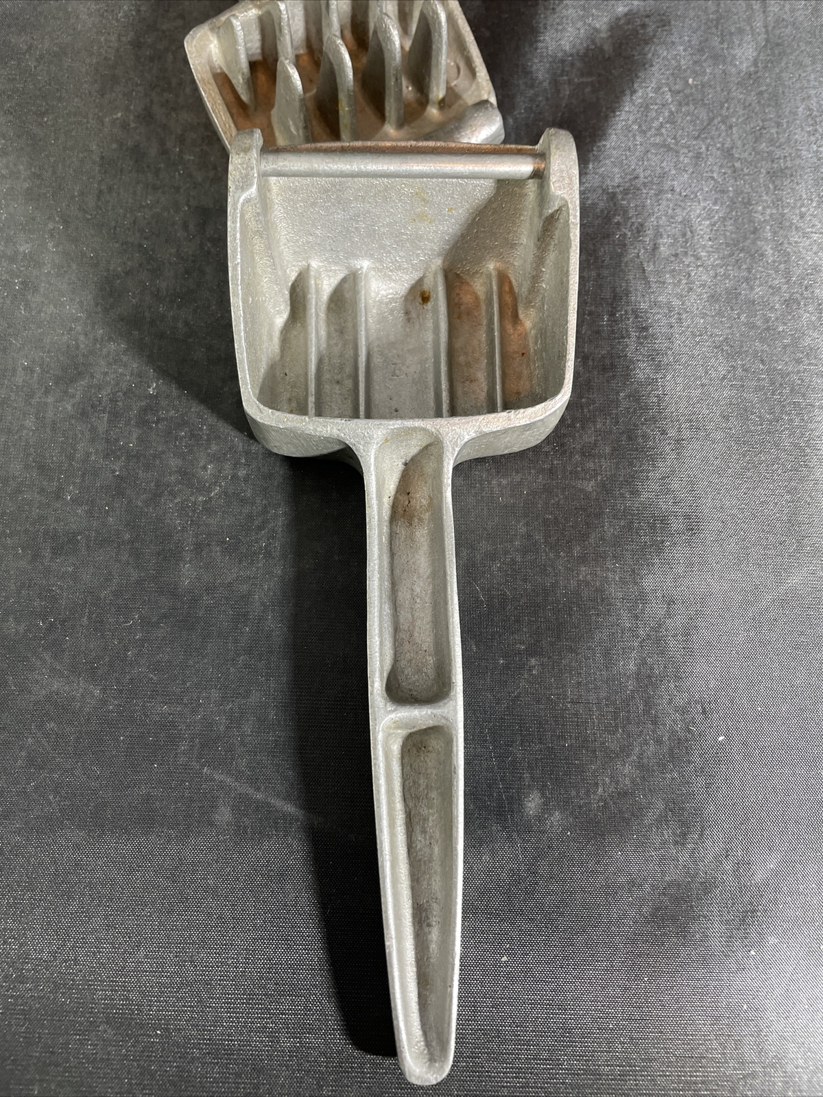 Vintage Manual Hand Held Ice Crusher Dimpled Aluminum Bar Tool | eBay
