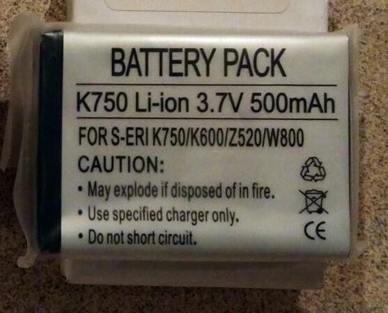 LOT OF 2 NEW BATTERIES FOR Sony Ericsson Battery W800 K600 K750 Z520 | eBay