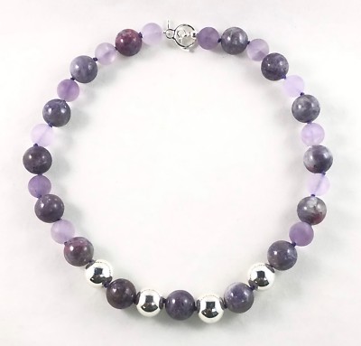 Simon Sebbag Sterling Silver Tourmaline Matte Amethyst necklace NB857 ...