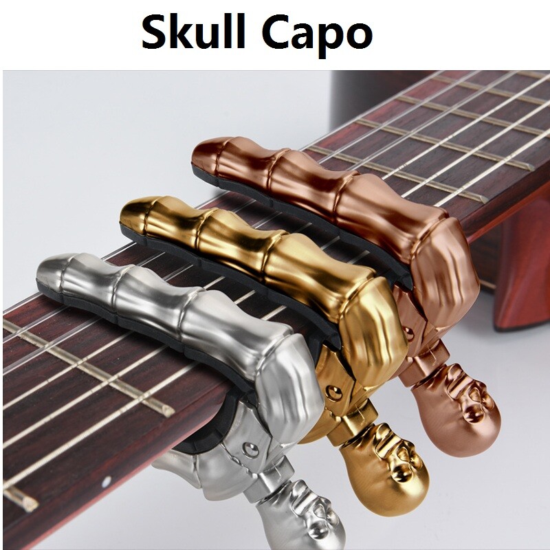 Guitar Capo Unique Adjustable Skull knob Design for Classical Acoustic ...