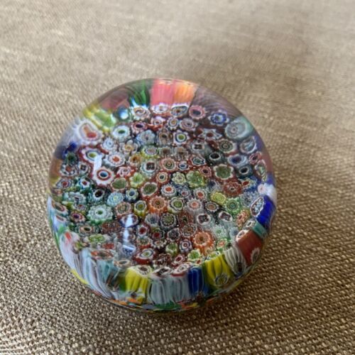 Paperweight Glass Art Crystal Millefiori Murano Italy 3" Hand Blown Packed | eBay