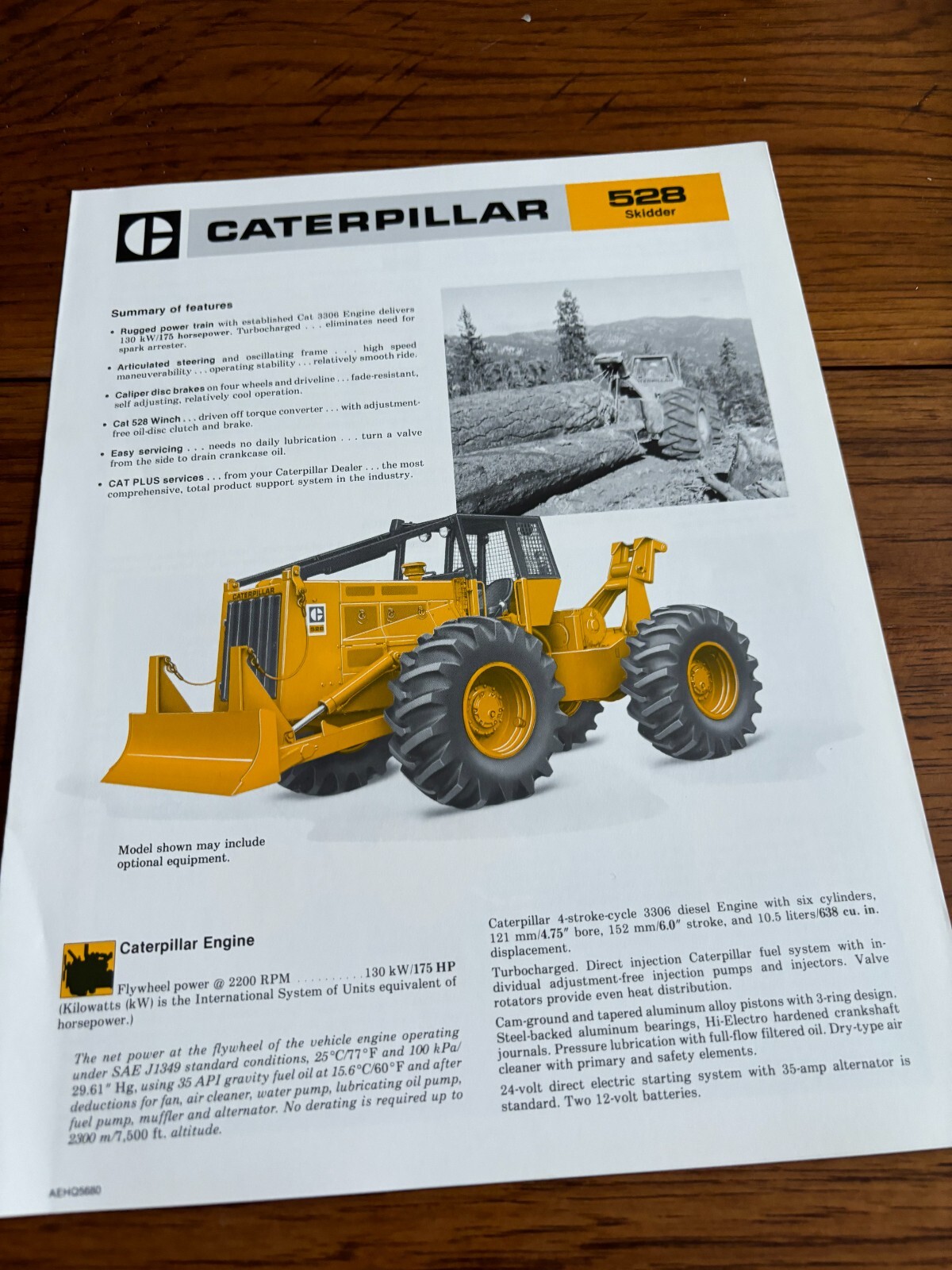 Caterpillar CAT 528 Skidder Brochure FCCA24 | eBay