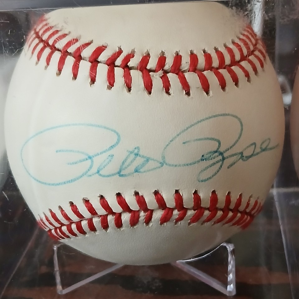 Pete Rose Autographed Baseball with Ball Cube | eBay