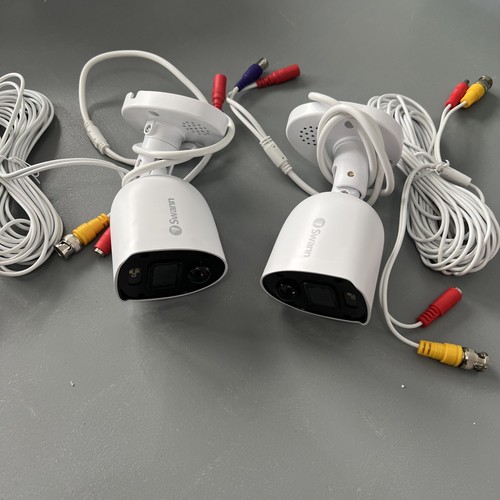 Swann PRO-4KRL 4K Enforcer Bullet CCTV Camera Flash Light Siren For DVR ...