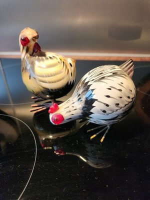 Rocking Roosters pair of Hen's by Gallo please read | eBay UK