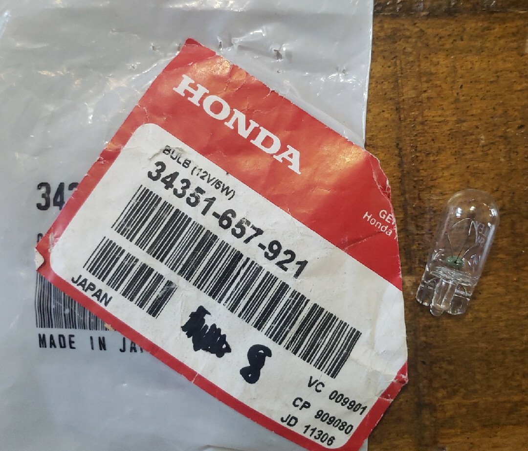 Honda Motorcycle Bulb OEM 34351-657-921 cb500 cbr500 | eBay