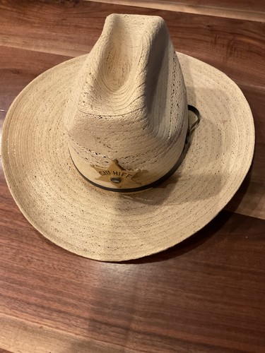 Stratton Sheriff Trooper Straw Hat With Band NEBRASKA 7 1/8 | eBay