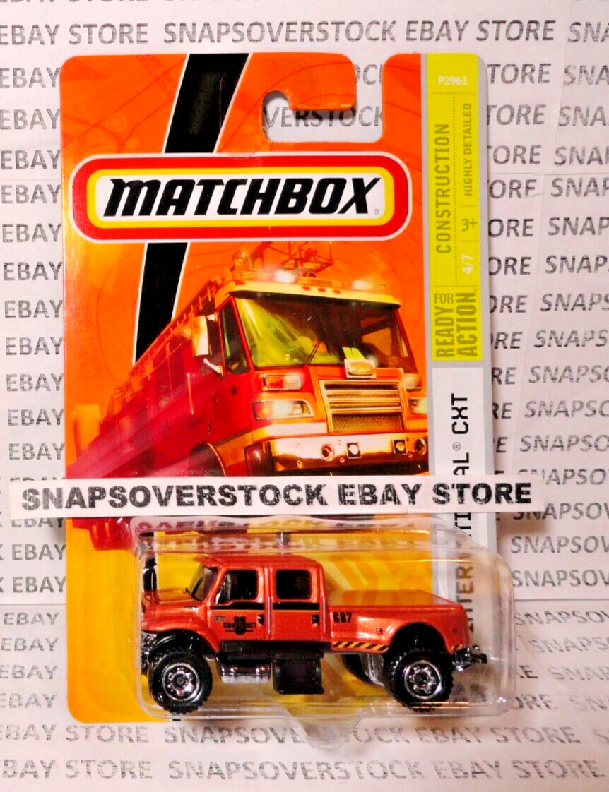 2009 MATCHBOX ORANGE INTERNATIONAL CXT, MBX CONSTRUCTION SERIES #4/7 ...