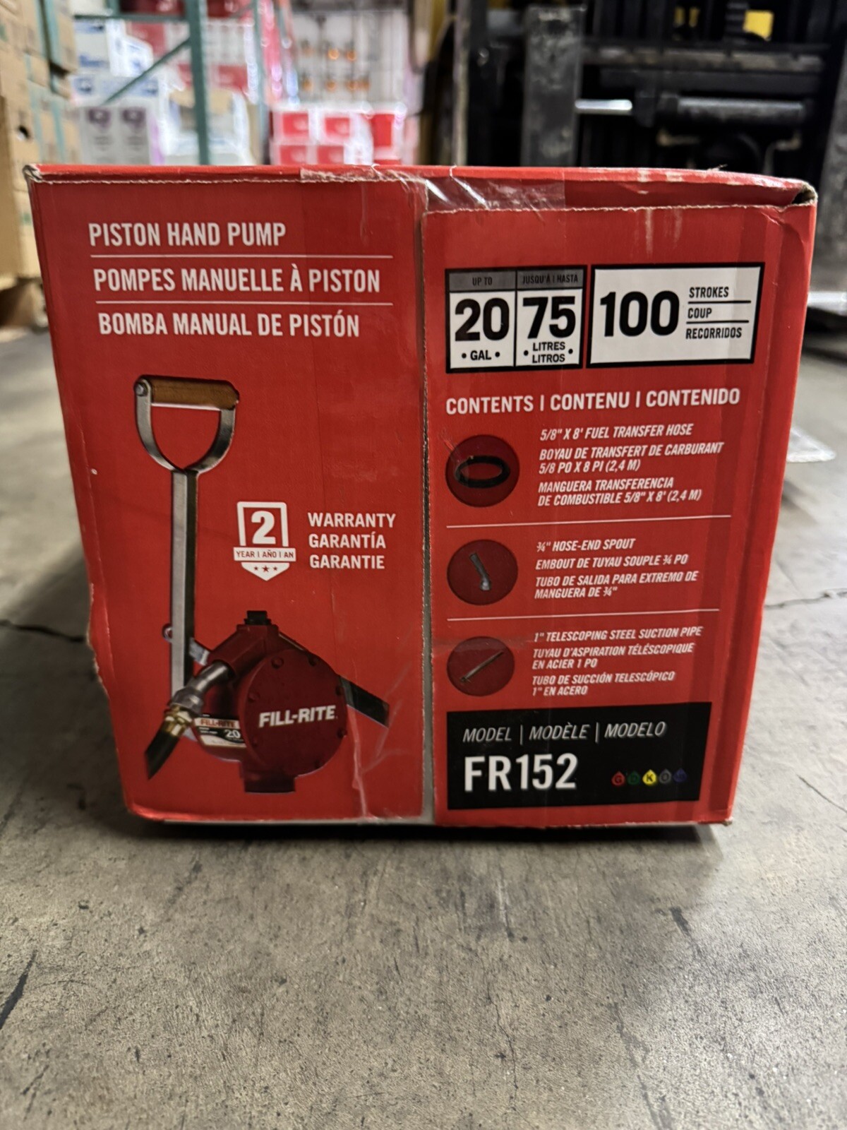 Fill-Rite FR152 Hand Pump with Steel Telescoping Tube and Nozzle Spout ...