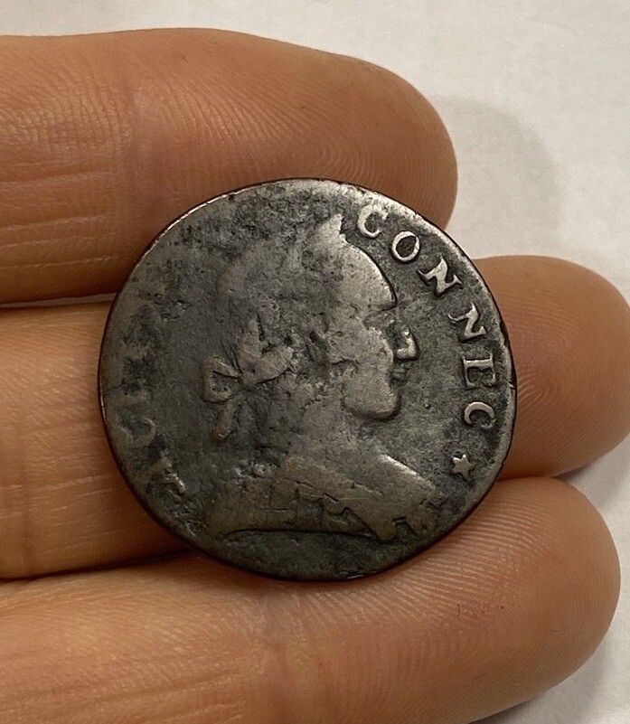 Antique 1788 Connecticut Colonial Copper Coin Right Facing Bust | eBay