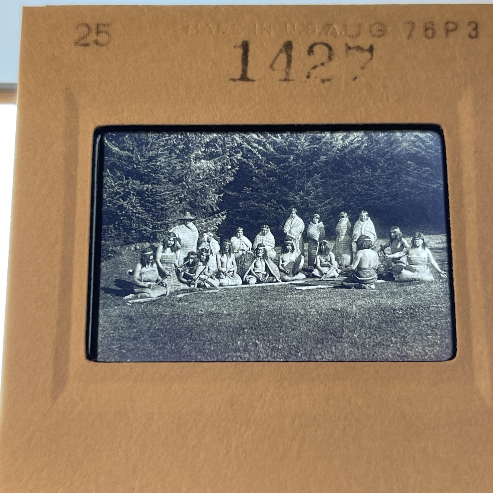 1427 Edward Curtis- Qagyuhl Hand Game. Native American Photography 35mm ...
