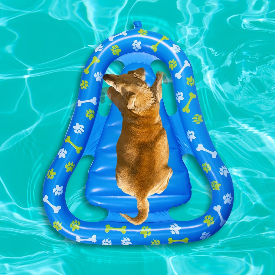 Inflatable Dog Pet Pool Float Floating Bed Bath Raft Puppy Swimming ...