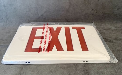 Plastic Emergency Red Exit Sign Face Plate Cover 7.5" X 12" | eBay