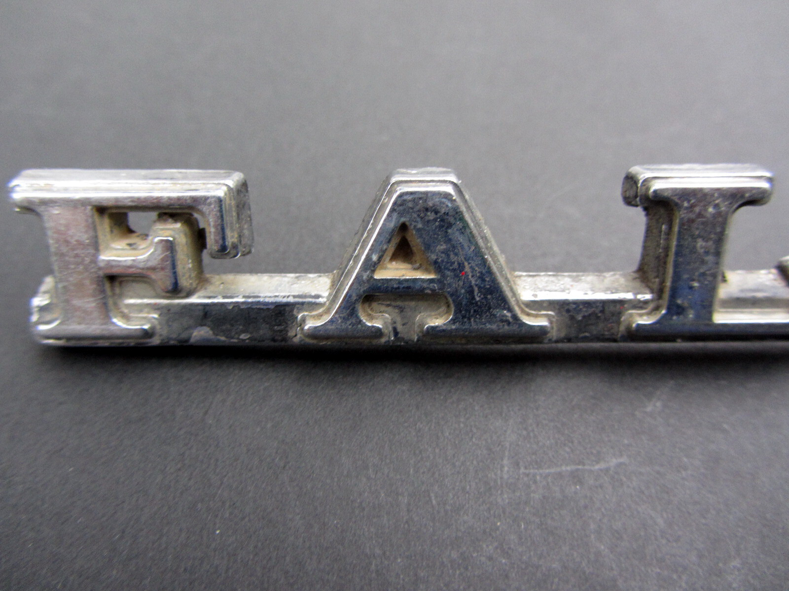 Original Vintage FORD FALCON Chrome "FALCON" Car Badge - 16cm Long ...