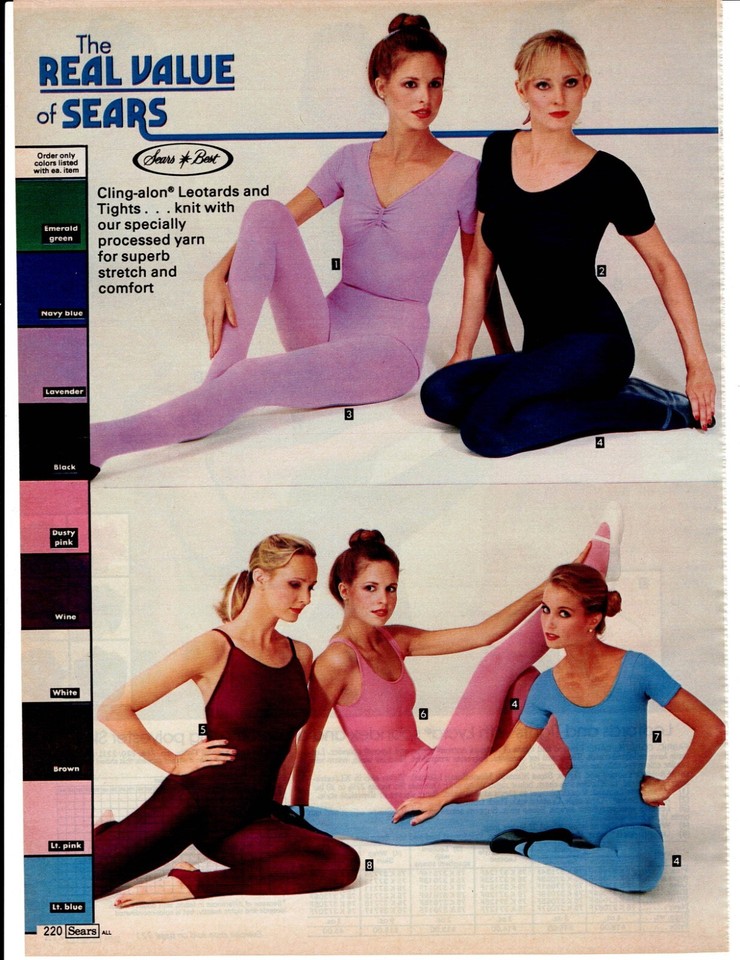 VINTAGE 80'S CATALOG LADIES GIRLS BRAS BRIEFS TIGHTS PHOTO CLIPPING AD ...