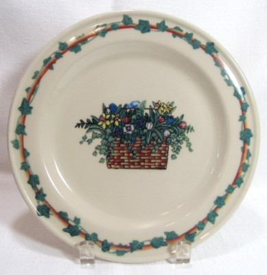 Workshop Gerald Henn Spongeware USA One (1) Vintage Ivy Luncheon Plate ...