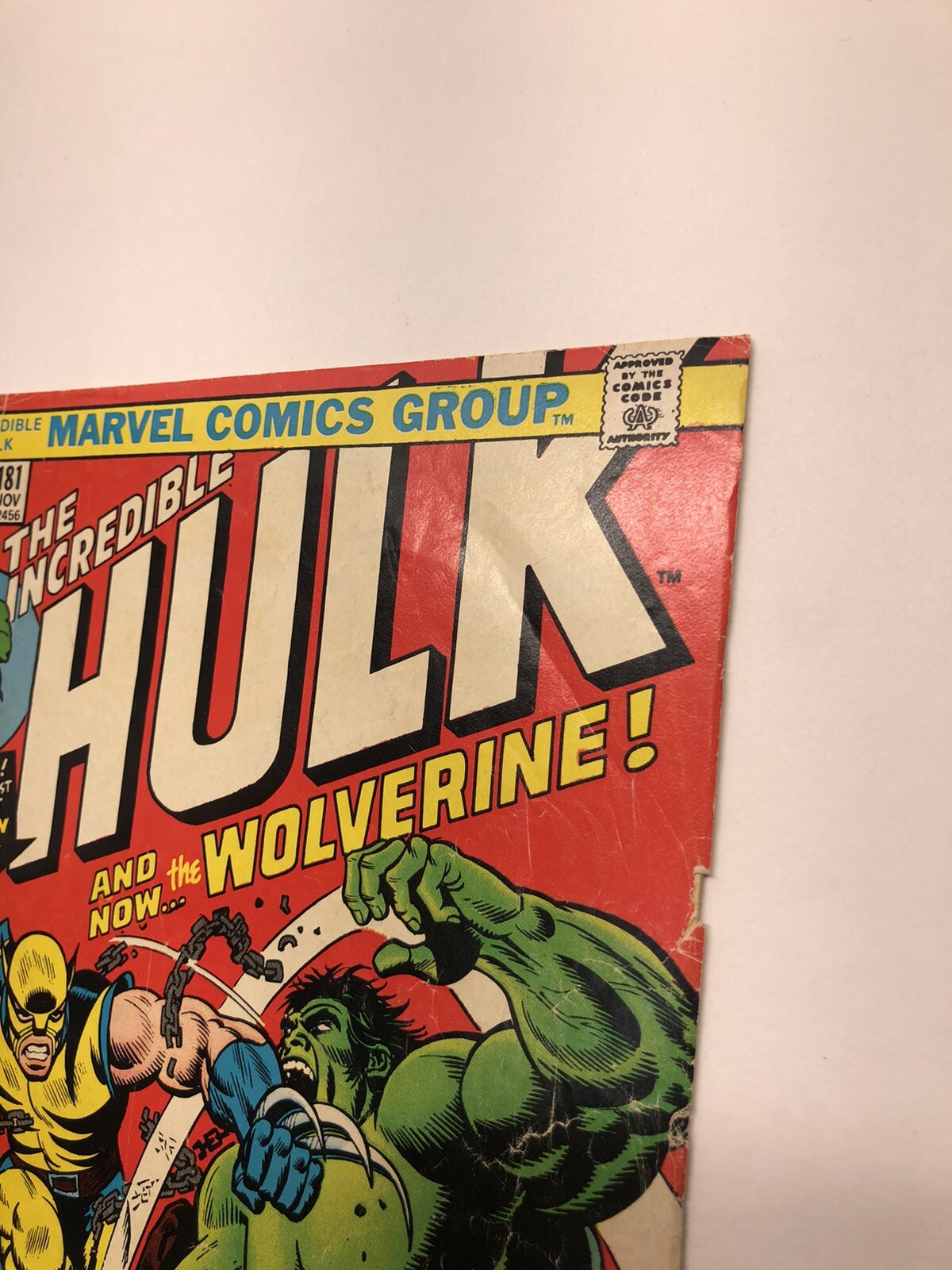 INCREDIBLE HULK #181 - 1ST FULL APPEARANCE OF THE WOLVERINE, Marvel ...