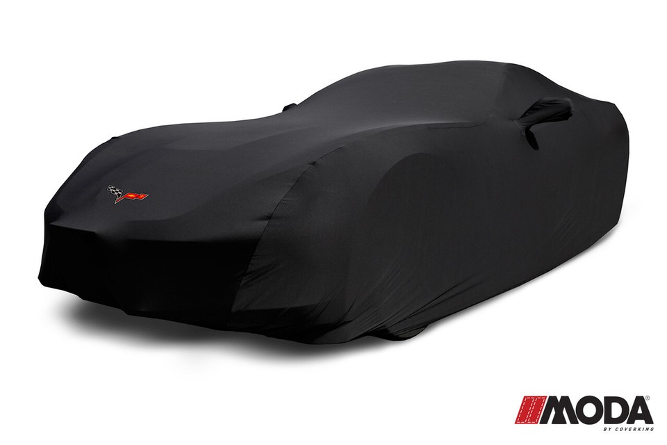 Moda Stretch™ For 05-13 Corvette C6 Emblem Logo Black Car Cover ...