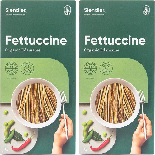 2 x Slendier Edamame Bean Organic Fettuccine 200g On-Sale ⭐⭐⭐⭐⭐ #1 | eBay