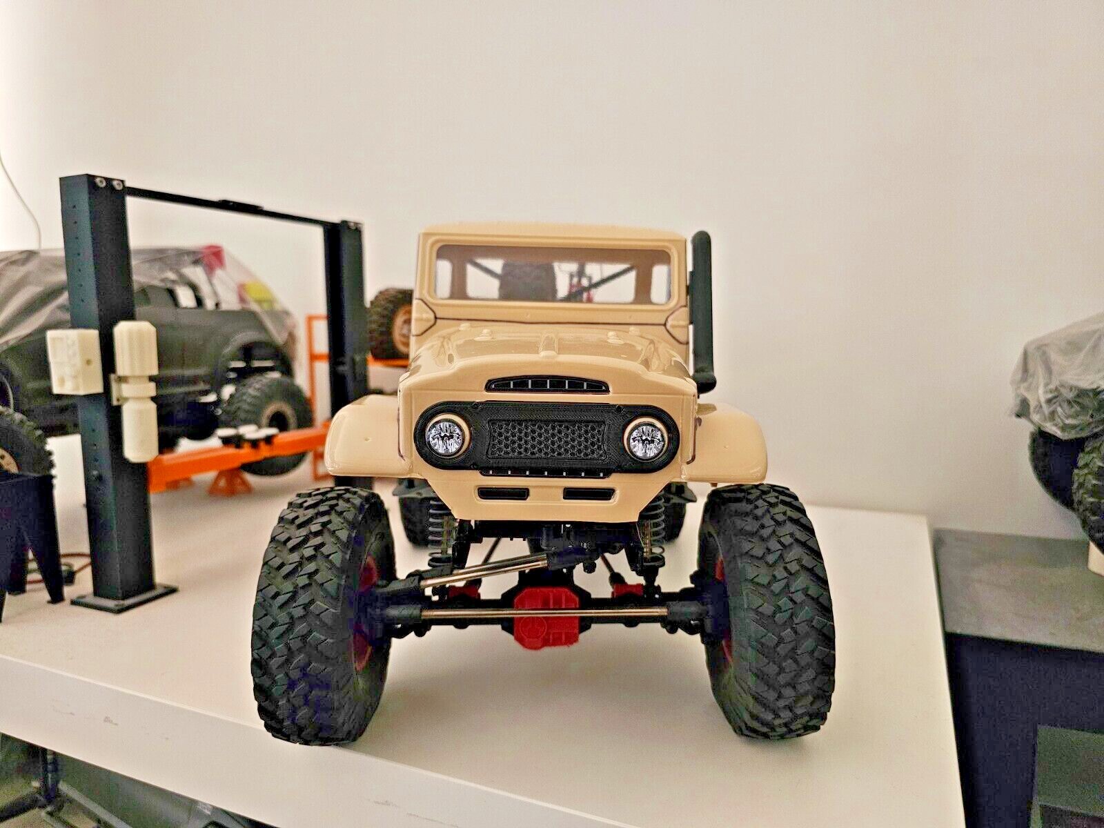 Grill snorkel for 1/10 RC Toyota FJ cruiser body MST FJ40 J45 Rock ...