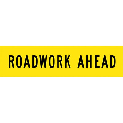 Roadwork Ahead Traffic Safety Sign Corflute 1200x300mm | eBay Australia