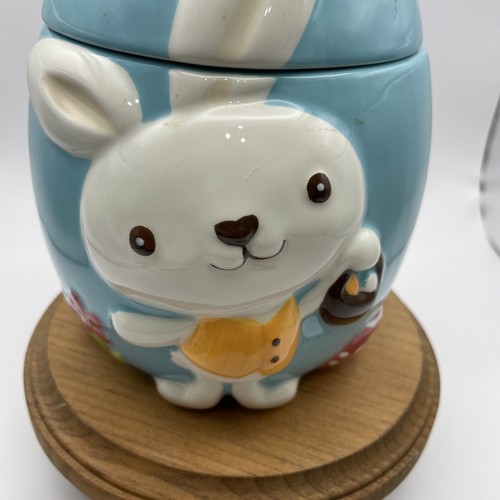 Target 2011 Easter Bunny Blue Jelly Bean Jar/Candy Dish | eBay