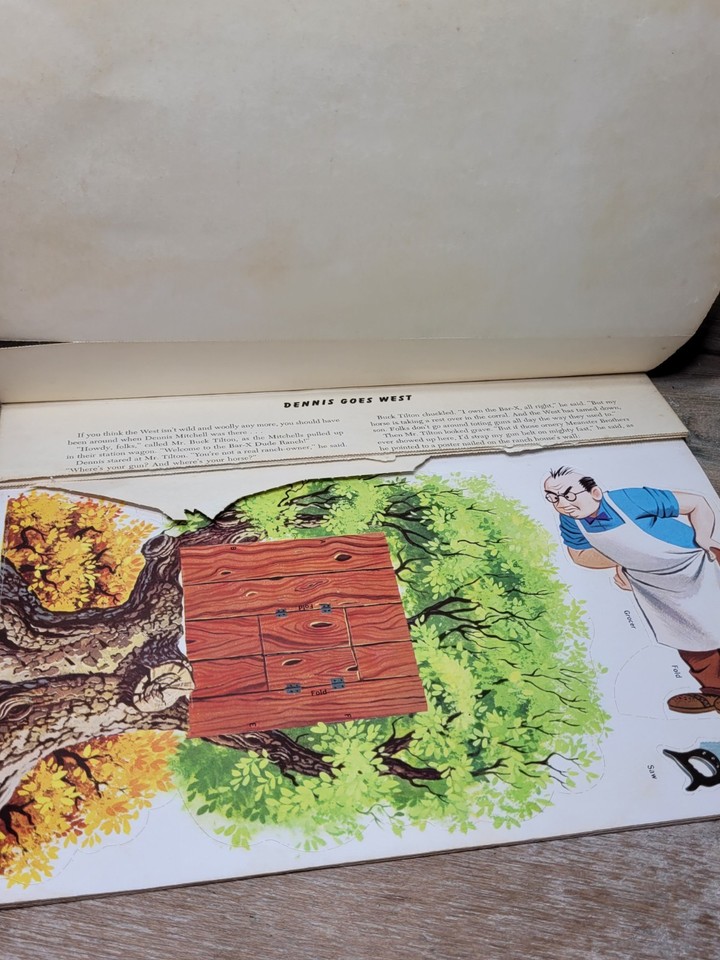 Original Dennis The Menace 1960 Punch Out Book Golden Press Inc | eBay