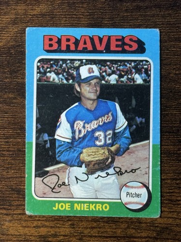 1975 Atlanta Braves Joe Niekro Topps VINTAGE Baseball Card #595 | eBay