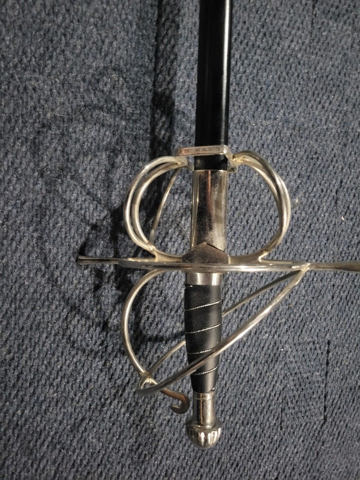 17th Century Italian Rapier Sword Long Sword w/Caged Handle w/Sheath ...