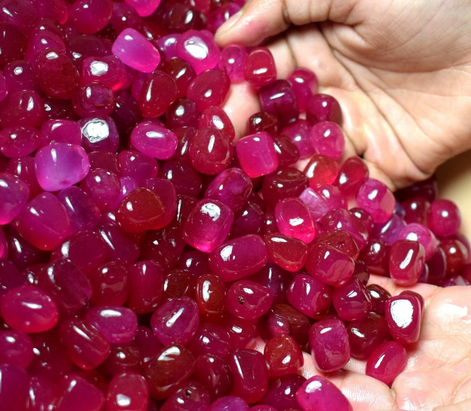 African Red Ruby Gemstone Lot 100 Ct Natural Fancy Cabochon Tumble | eBay
