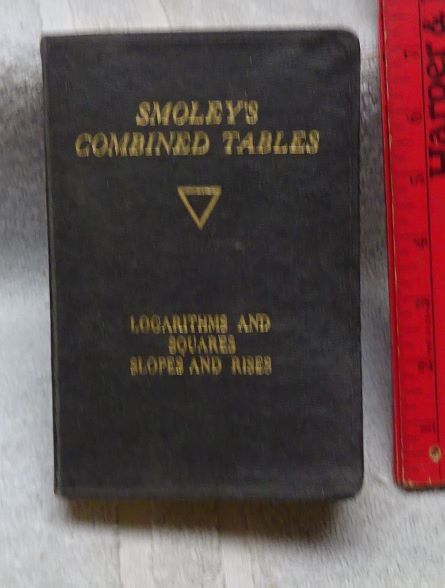 ** Vintage - SMOLEY"s COMBINED TABLES Book - 1951 - for ENGINEERS ...
