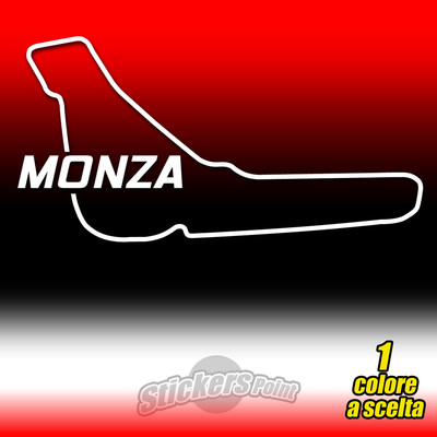 ADESIVO PVC CIRCUITO MONZA prespaziato auto moto sticker | eBay