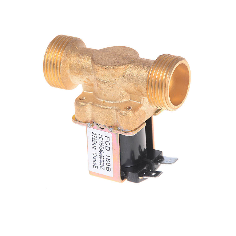 3/4" NPSM DC Brass Electric Solenoid Valve Water Air Normally Closed ...