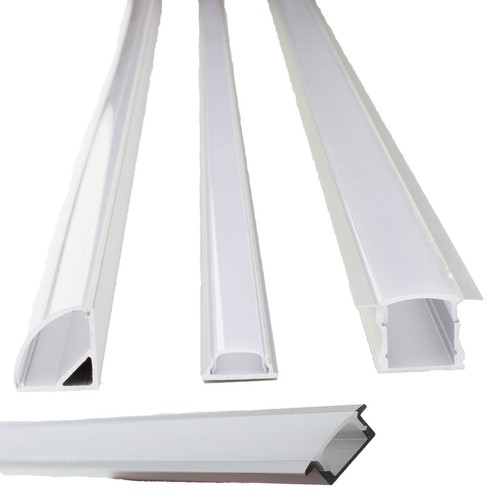10pk LED Aluminum profile channel for LED strip U V Recessed 6 8 10 12 ...