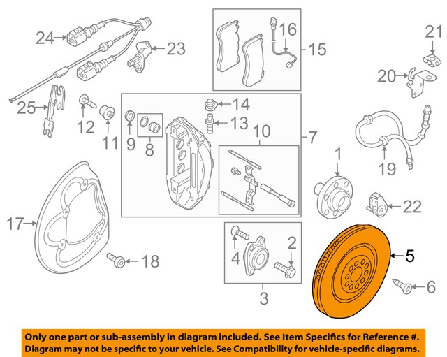 Audi OEM 14-16 Rs7 Front Brake-disc Rotor 4G0615301E for sale online | eBay