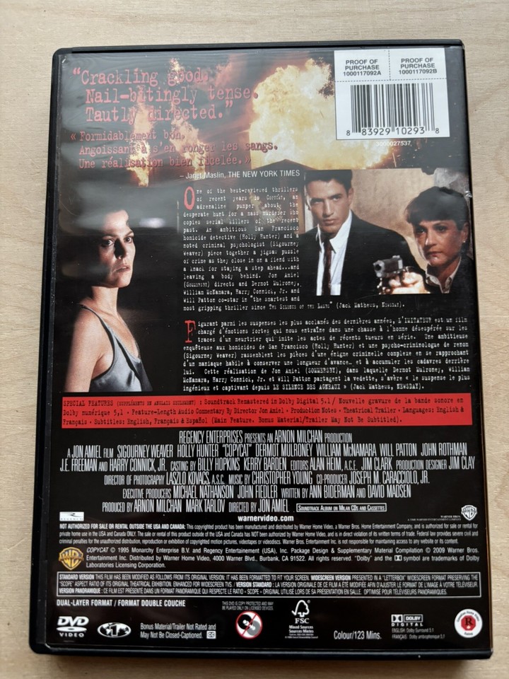 Copycat / L'imitateur (Bilingual) [DVD] 883929102938 | eBay