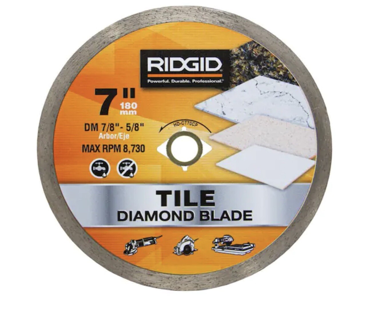 RIDGID 7 Inch Continuous Diamond Circular Saw Blade Ct70cp for sale ...