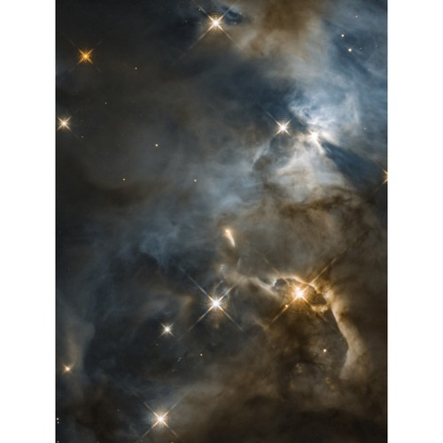 Hubble Space Telescope Serpens Nebula HBC 672 Orange Blue XL Art Canvas ...
