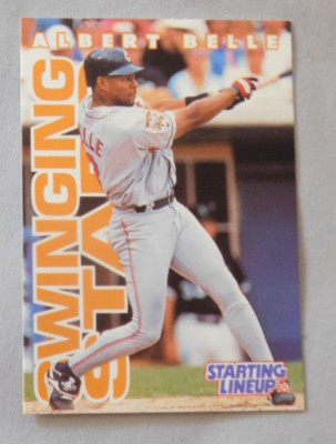 1996 Starting Lineup Albert Belle Cleveland Indians Baseball Card nm ...