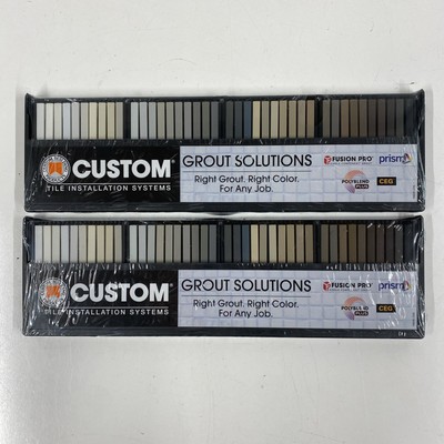 LOT x2 Sealed CUSTOM GROUT SOLUTIONS COLOR SAMPLE KIT 40 Colors | eBay