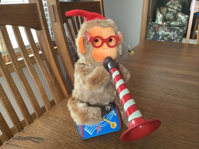 Alps Trumpet Monkey/Battery Operated/Working | eBay